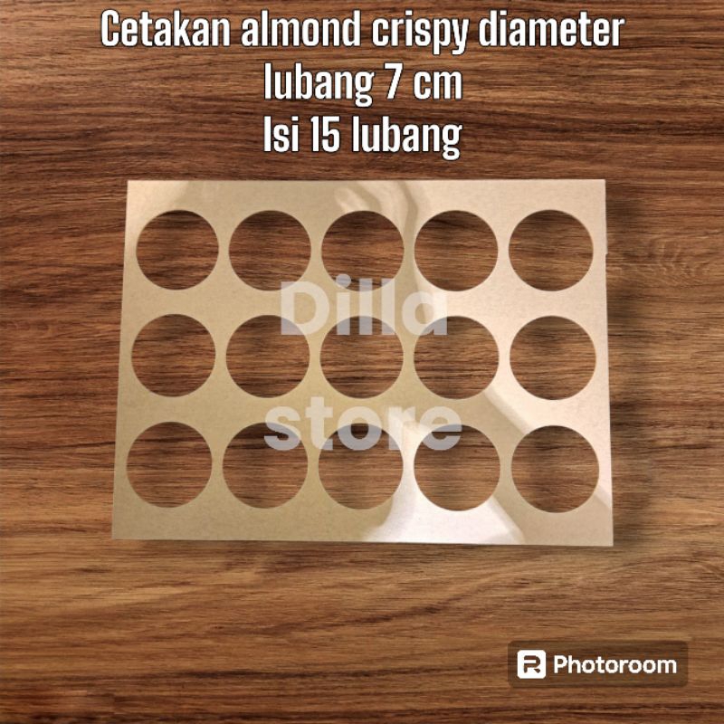 CRISPY ALMOND MOLD ACRYLIC MATERIAL DIAMETER 7 CM HOLE CONTENTS 15 AND ...