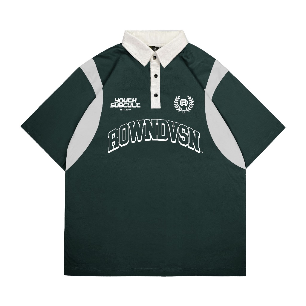 Rown Division Oversized Polo Shirt - Tiedyevsn Kaos Tiedye Oversize ...