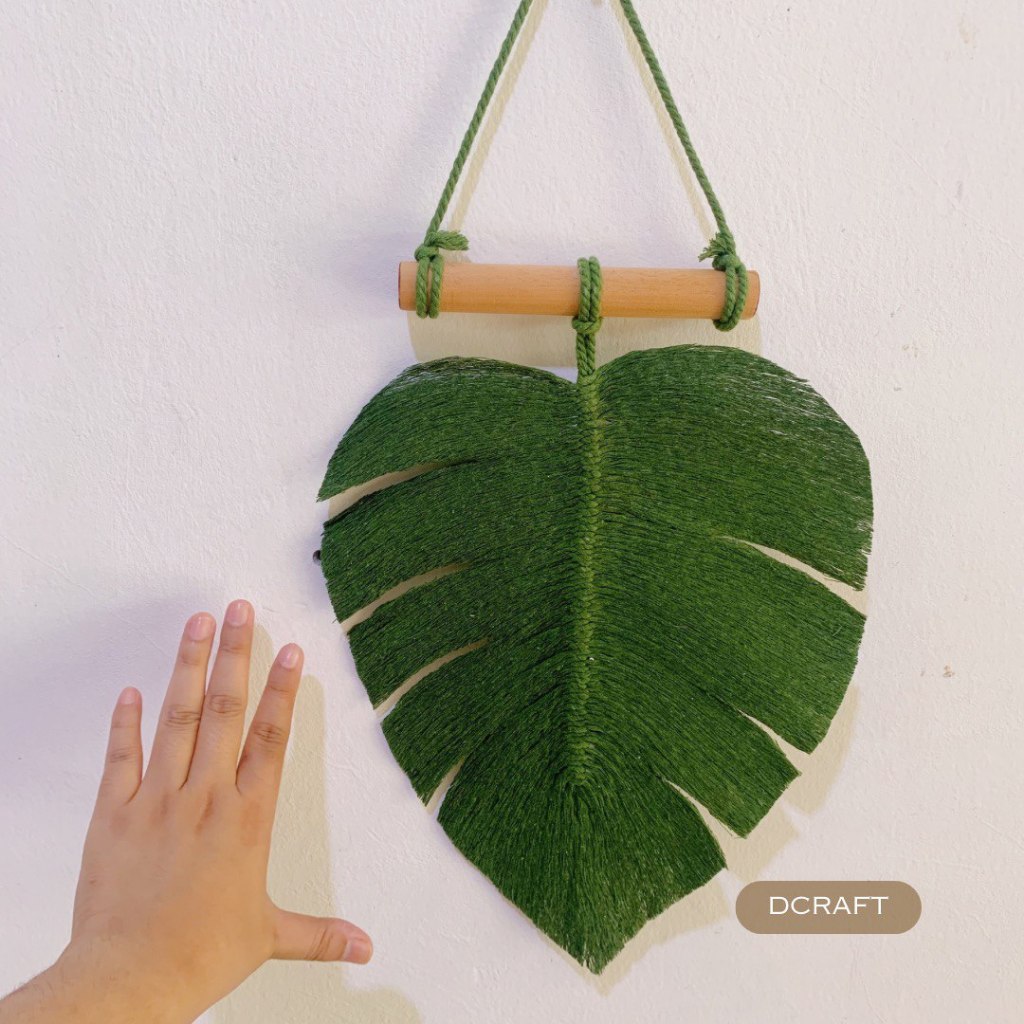 Walldeco Macram / Monstera Macrame Wall Hanging (MANY COLOR CHOICES) | Shopee Malaysia