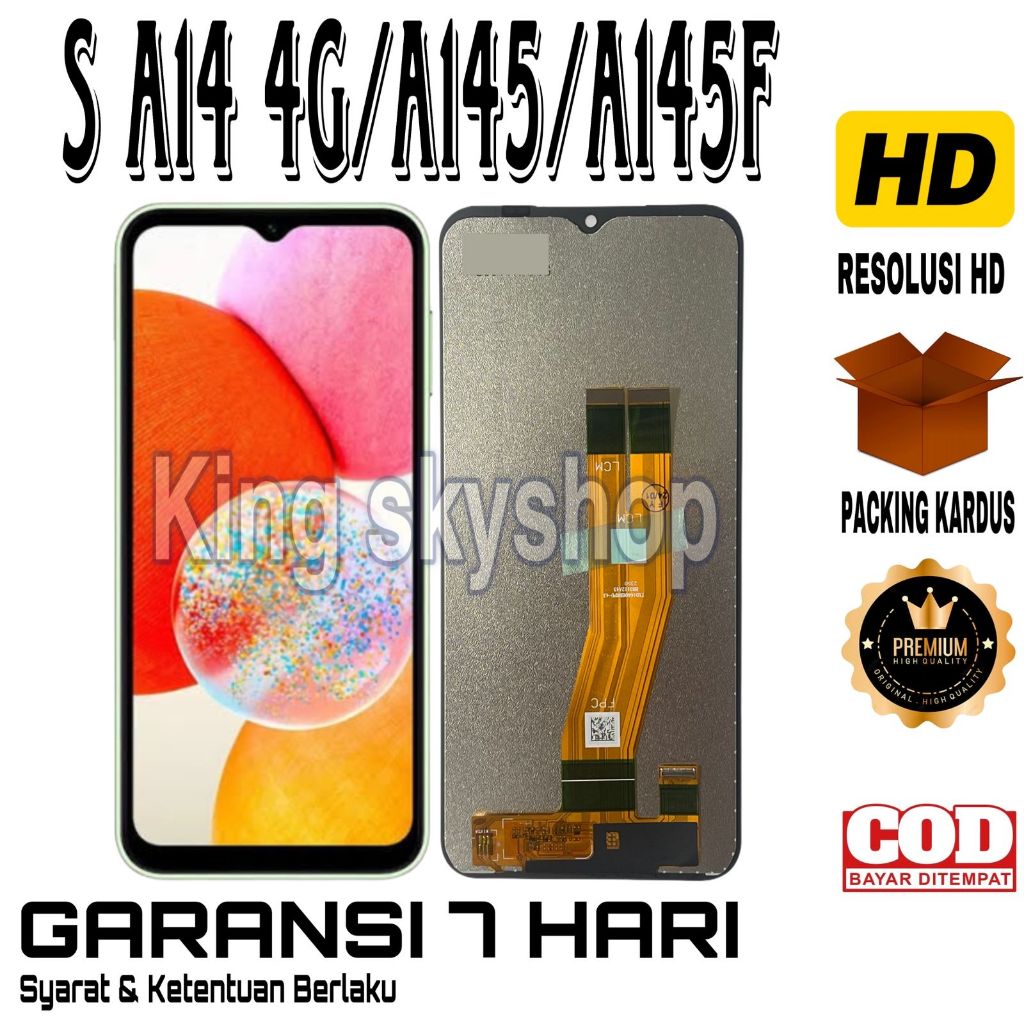 Lcd TOUCHSCREEN SAMSUNG A14 4G A145F LCD TS FULLSET | Shopee Malaysia