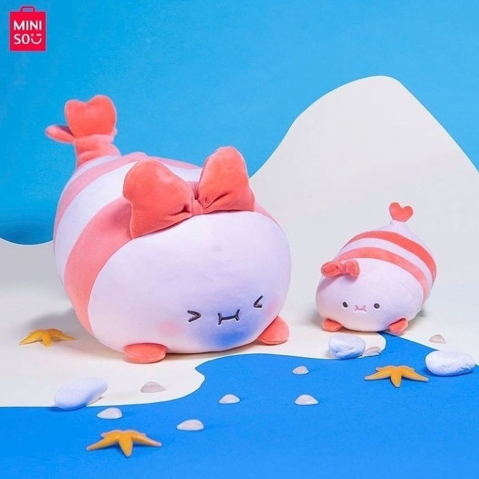 Miniso Cute Stuffed Avocado Shrimp Pillow Plush Toy Toy Doll | Shopee ...