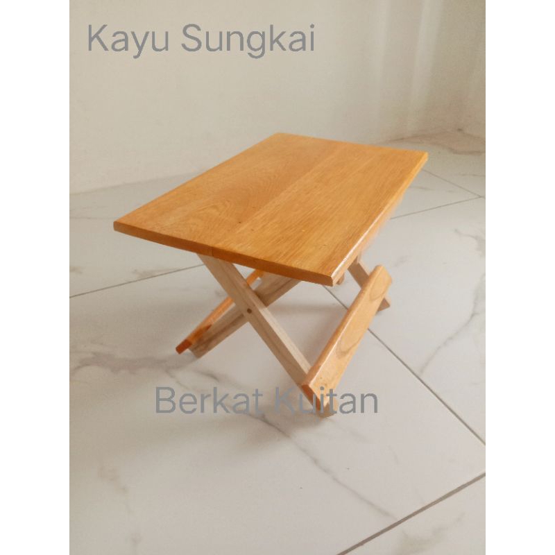 KAYU Raw Wood Folding Table/Straight Wood Table/ Study Table/Koran ...