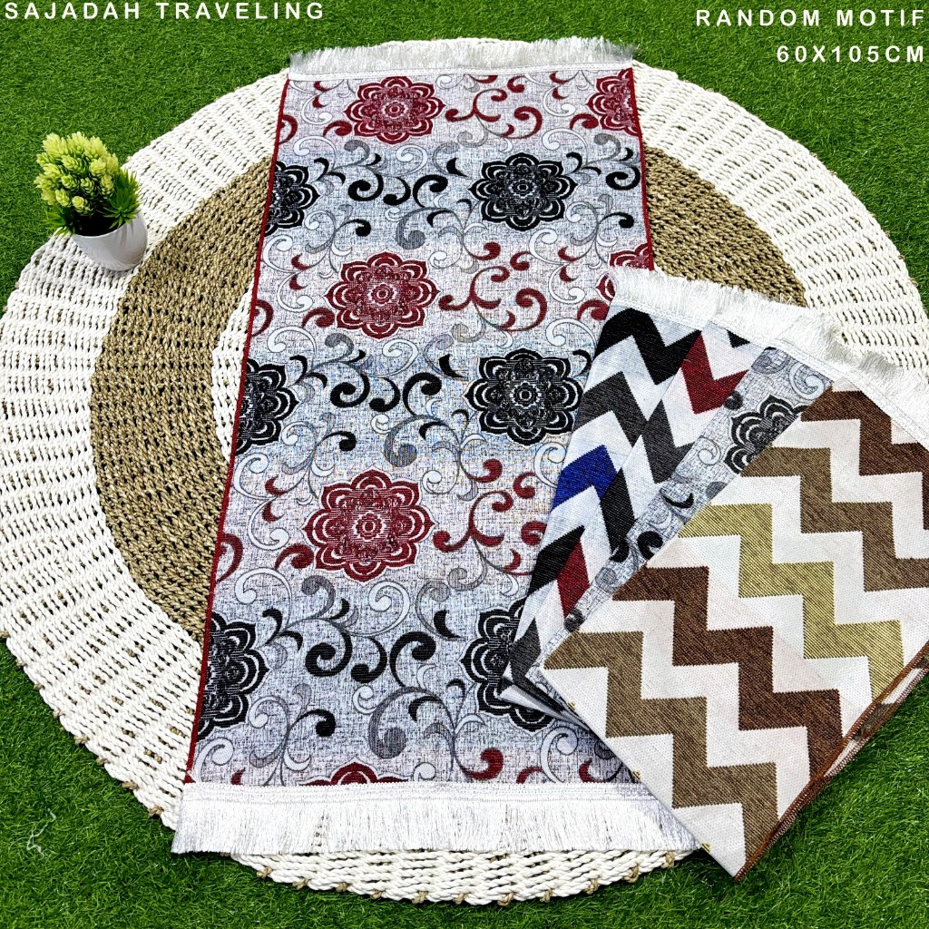 PUTIH New Adult White Tassel Prayer Mat With Uk Motif 60* 105cm ...