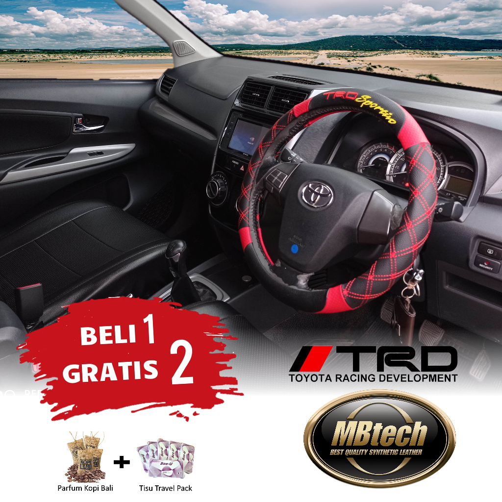 Toyota Car Steering Wheel Cover TRD Sportivo Car Steering Wheel Cover ...