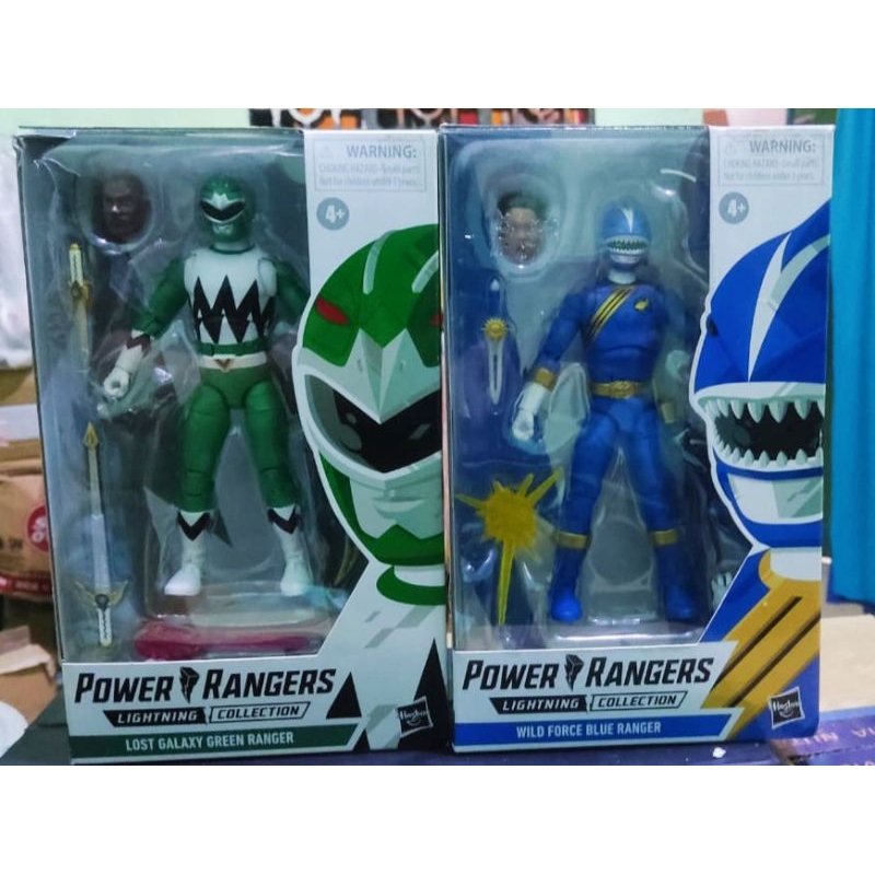 Power ranger Wild Force Blue And Green Hasbro Figure Original Package ...