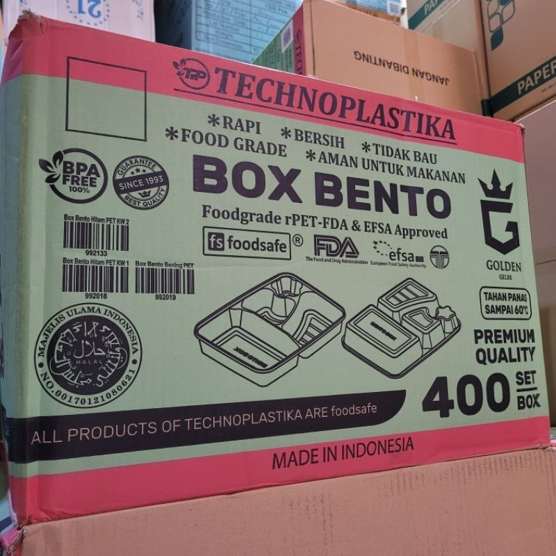 HITAM [GRAB/CARGO] Mika BENTO 4 THICK SEASON + LID / MIKA BENTO BLACK ...