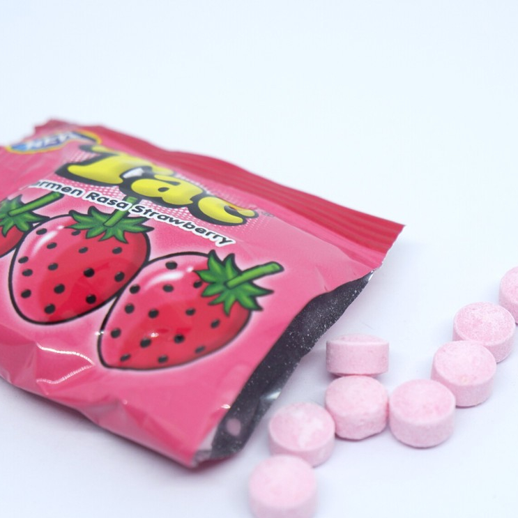 Strawberry Flavored Tac Tac Candy 1 Pack Of 10 Pcs | Shopee Malaysia