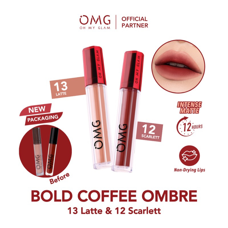 Ombre OMG Lip Cream Matte Package Oh My Glam Matte LIps Kiss Lipcream ...