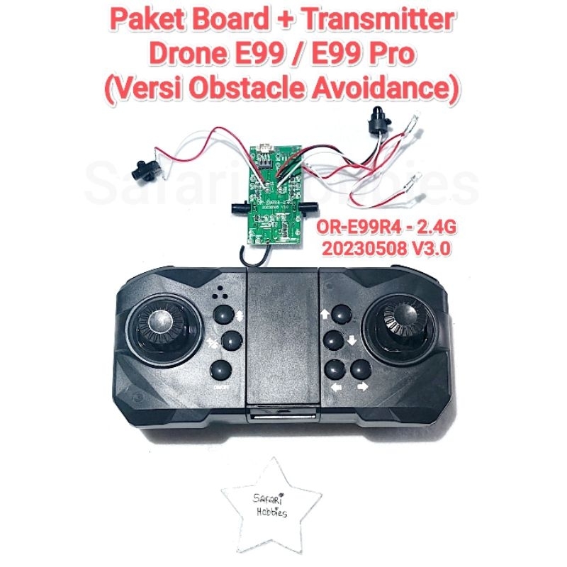 Transmitter Package+Drone Receiver Board E99/E99 Pro (Obstacle ...