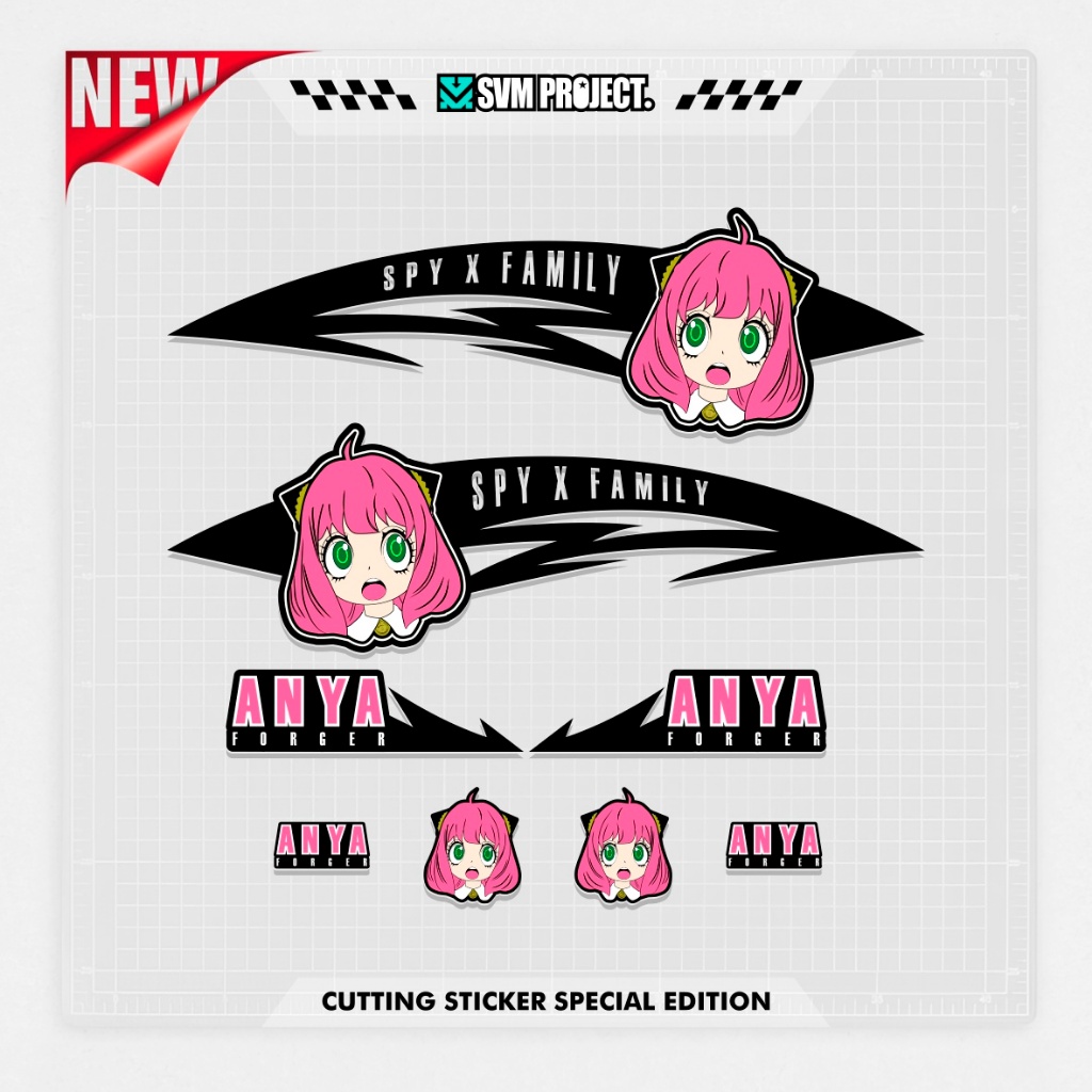 Fazzio 125 CUTTING STICKER ANYA FORGER MOTIF / CUTING STICKER / SPECIAL ...