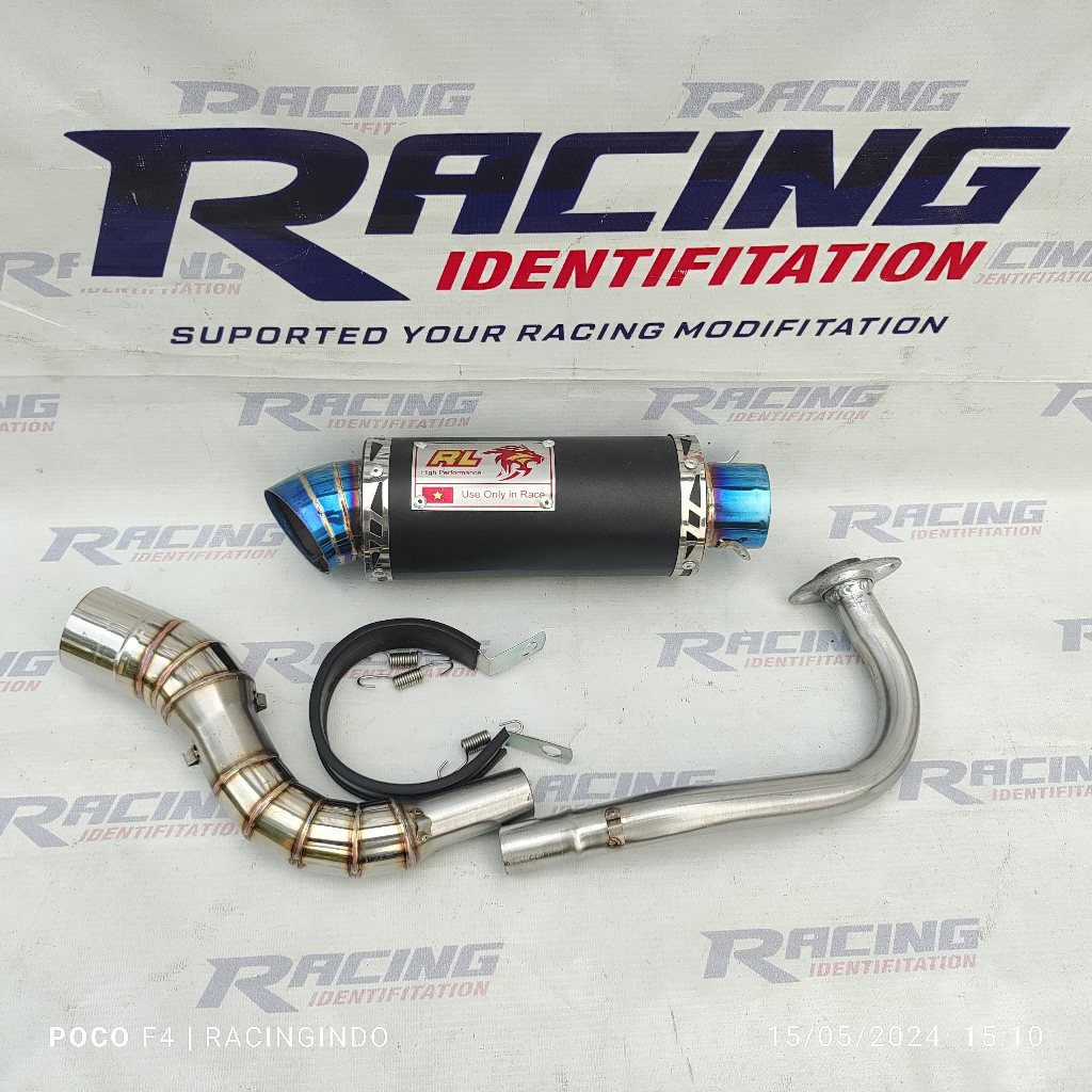 Red LEO BLACK Redleo Exhaust 32mm PNP ex5/wave 100/110/125/criss 110 ...