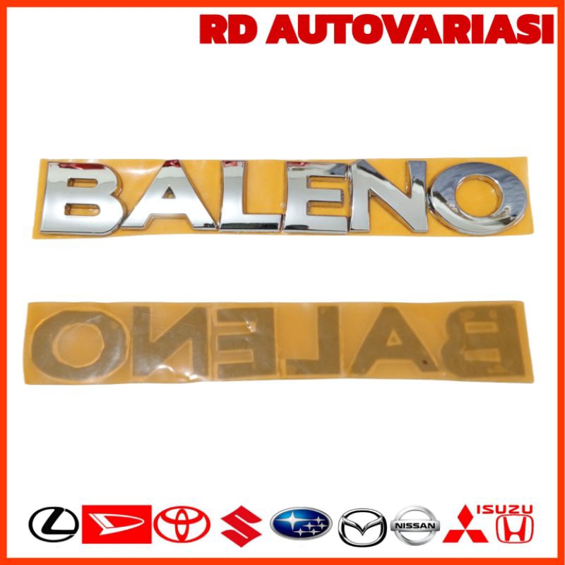 Original Baleno Chrome Writing Emblem / Original Baleno Suzuki Logo ...