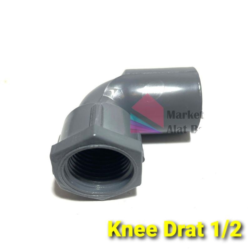 Knee Keni L Elbow Drat In 1/2 Inch PVC Pipe Fittings | Shopee Malaysia