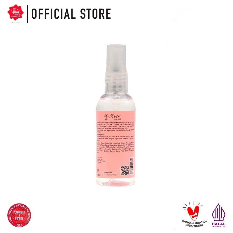 Viva Queen ROSE Face Mist with NIACINAMIDE, COLLAGEN, MOISTURIZING ...