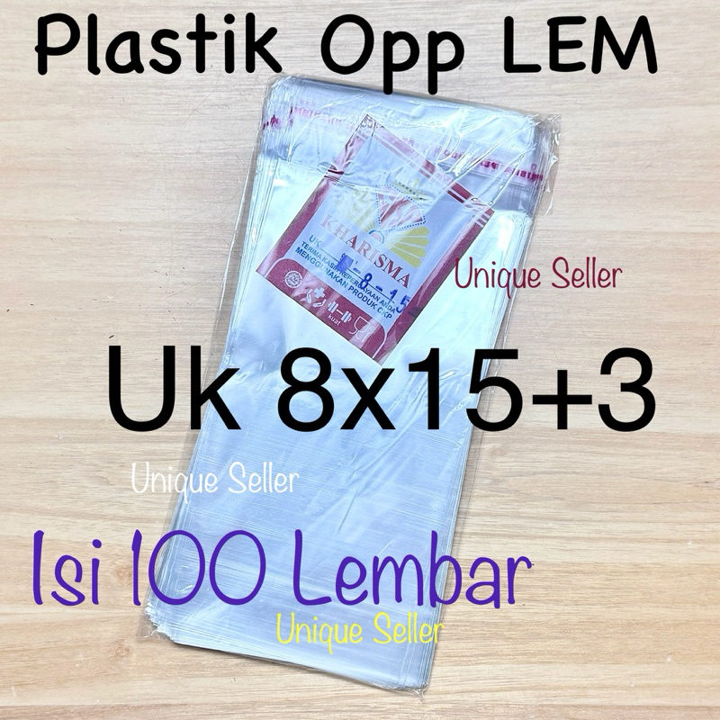 Opp Plastic Bread Cutlery (Seal/Glue) 8x15 cm Contents 100/Opp Plastic ...