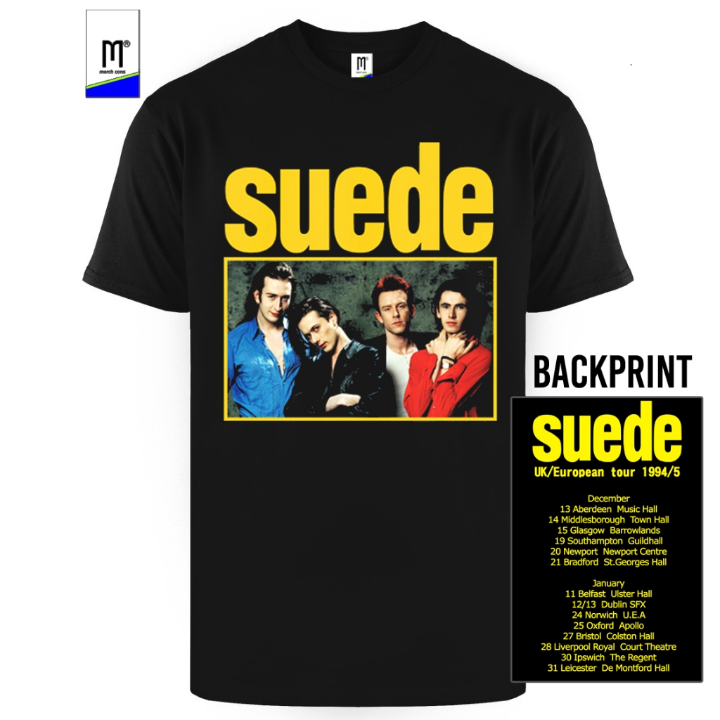 Suede Music Band Built Up T-shirt Uk tour 94 | Shopee Malaysia