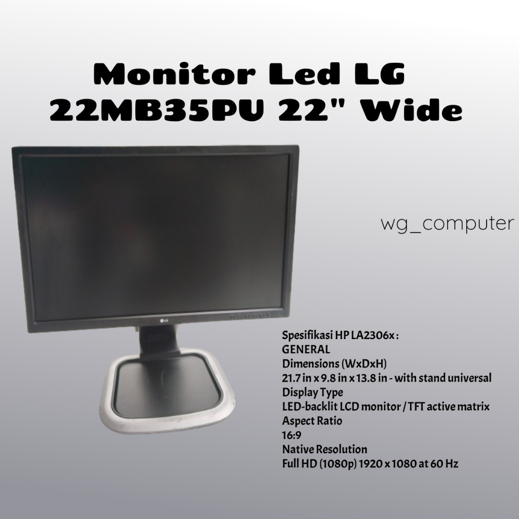 Lg LED MONITOR 22MB35PU 22"INCH | Shopee Malaysia