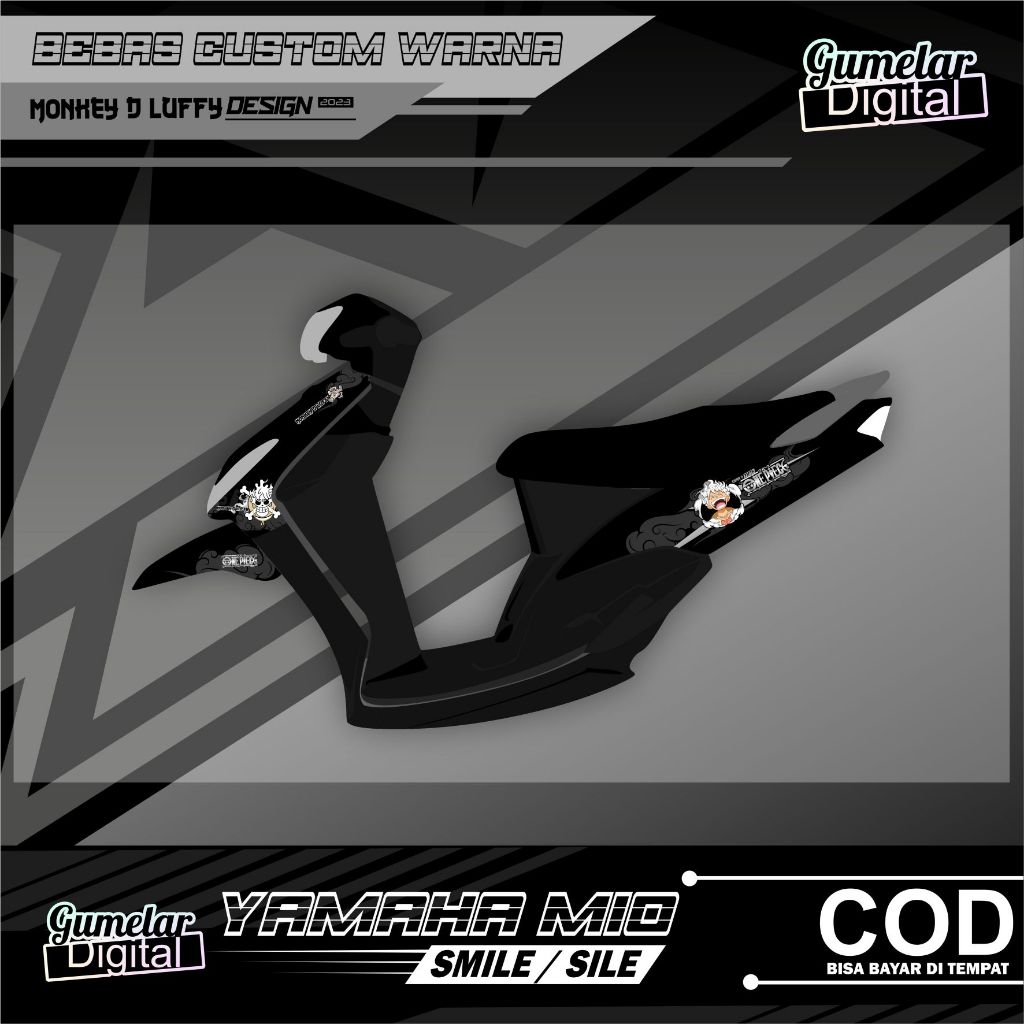 Simple STRIPPING YAMAHA MIO SILE MIO SMILE MONKEY D LUFFY GEAR 5 ONE ...