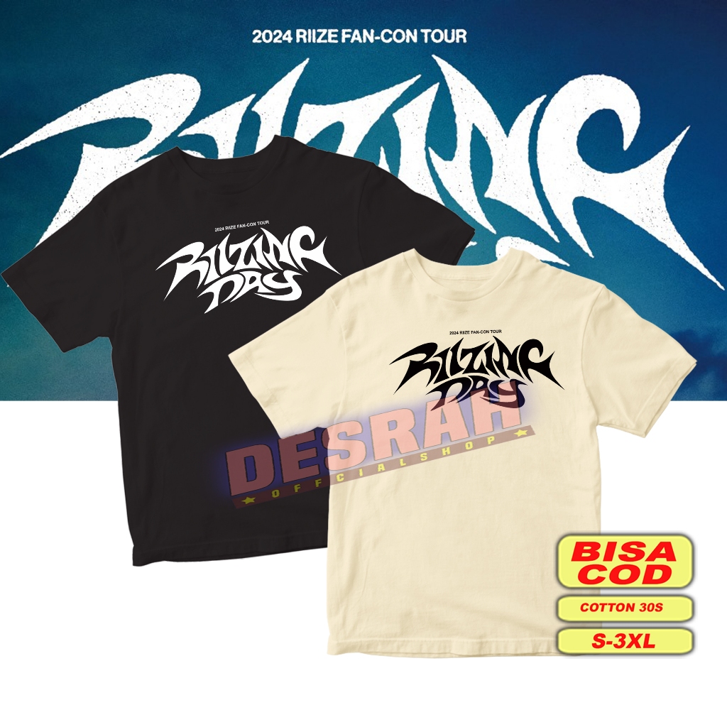 Korean kpop t-shirt RIIZE 2024 tour RIIZING DAY big writing | Shopee ...