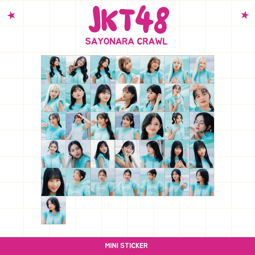 MINI STICKER JKT48 THINK DONUT (CONTENTS: 50 PCS) STICKER CHRO JPOP ...