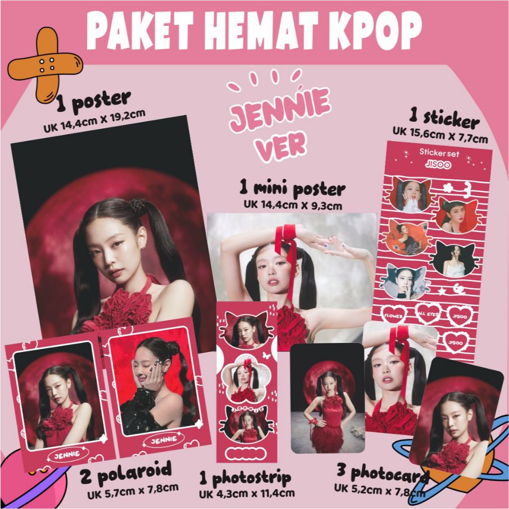 Kpop SAVING PACKAGE - BLACKPINK JENNIE JISOO ROSE LISA | Shopee Malaysia