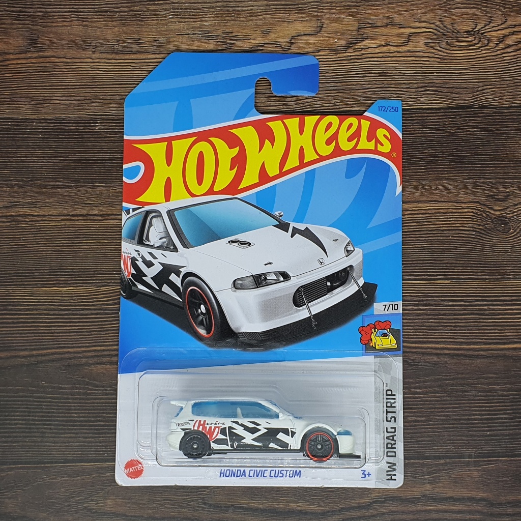 PUTIH Hot Wheels Regular Honda Civic Custom EG HW Drag Strip JDM White ...