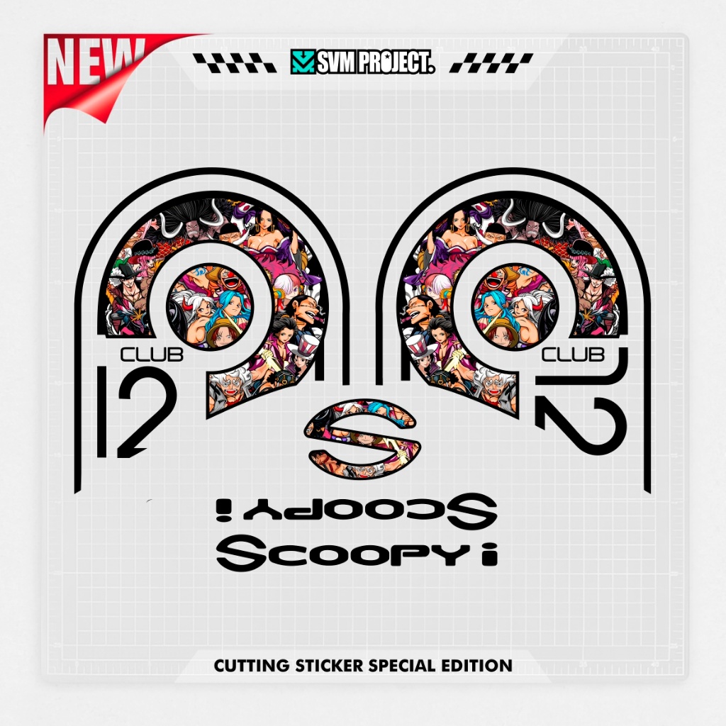 Scoopy PRESTIGE CUTTING STICKER ONEPIECE MOTIF / CUTING STICKER ...