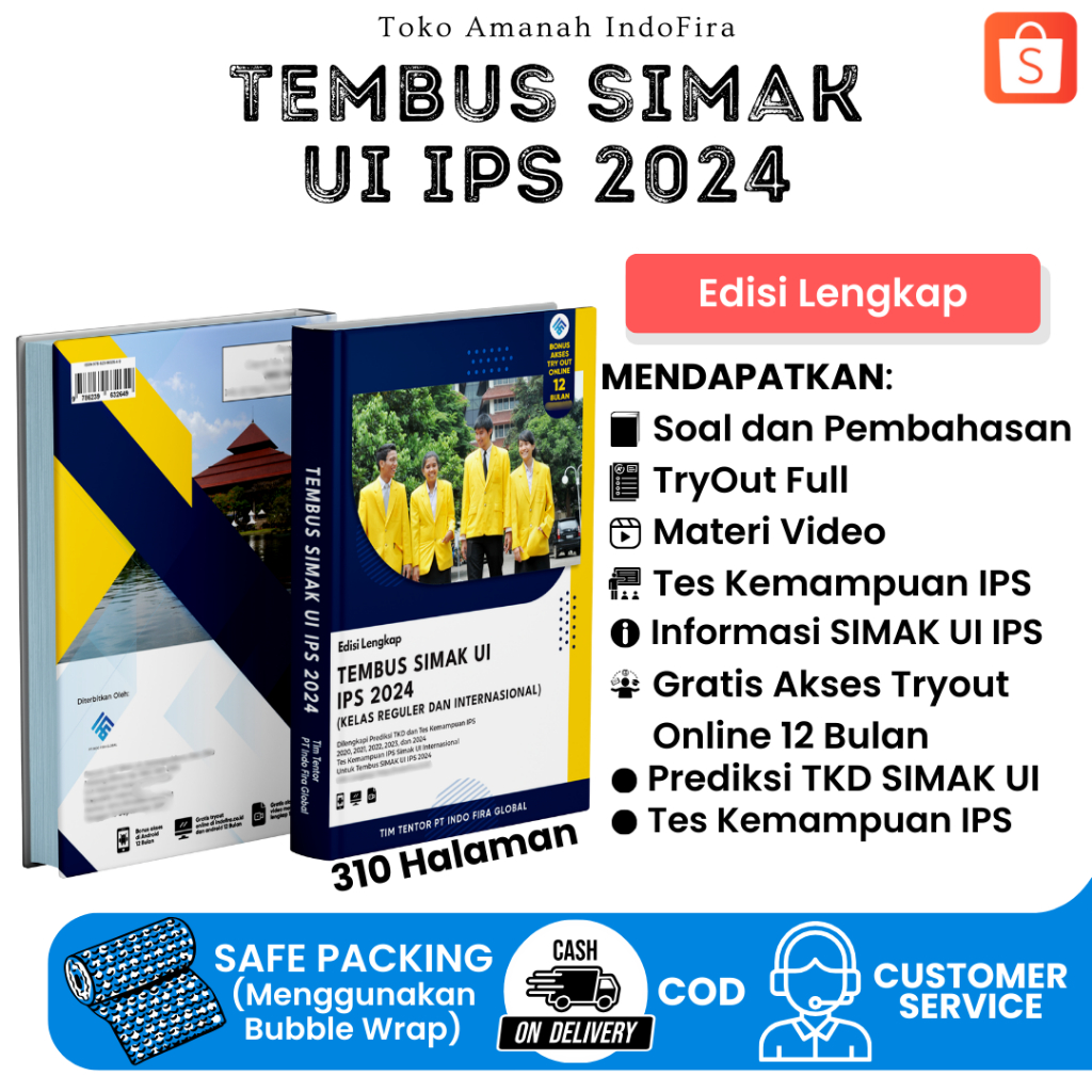 Latest Book TEMBUS SIMAK UI IPS 2024 (Complete Edition + E-Learning ...