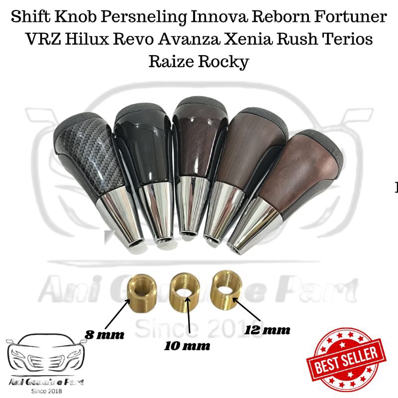 Shift Knob Gear Innova Reborn Fortuner VRZ Hilux Revo Avanza Xenia Rush ...