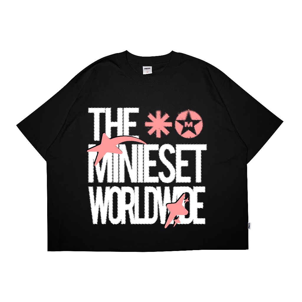 Mnst Tshirt Crop Boxy Oversize Black Wide | Shopee Malaysia