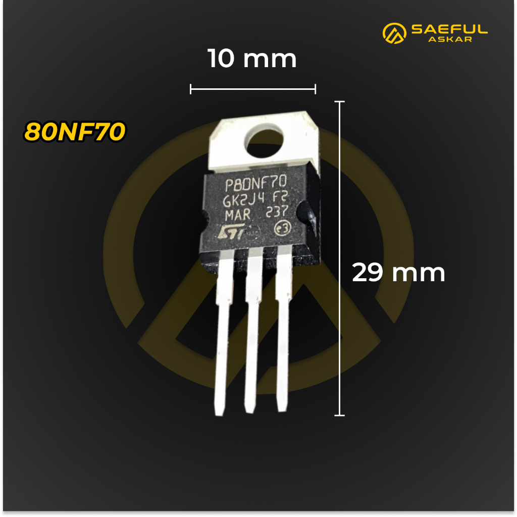 Transistor mosfet controller Electric bike e-bike 80nf70 New Original ...