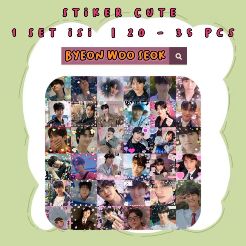 Byeon Woo Seok Stickers [Contents 20-35 pcs]/Byeon Woo Seok Stickers ...