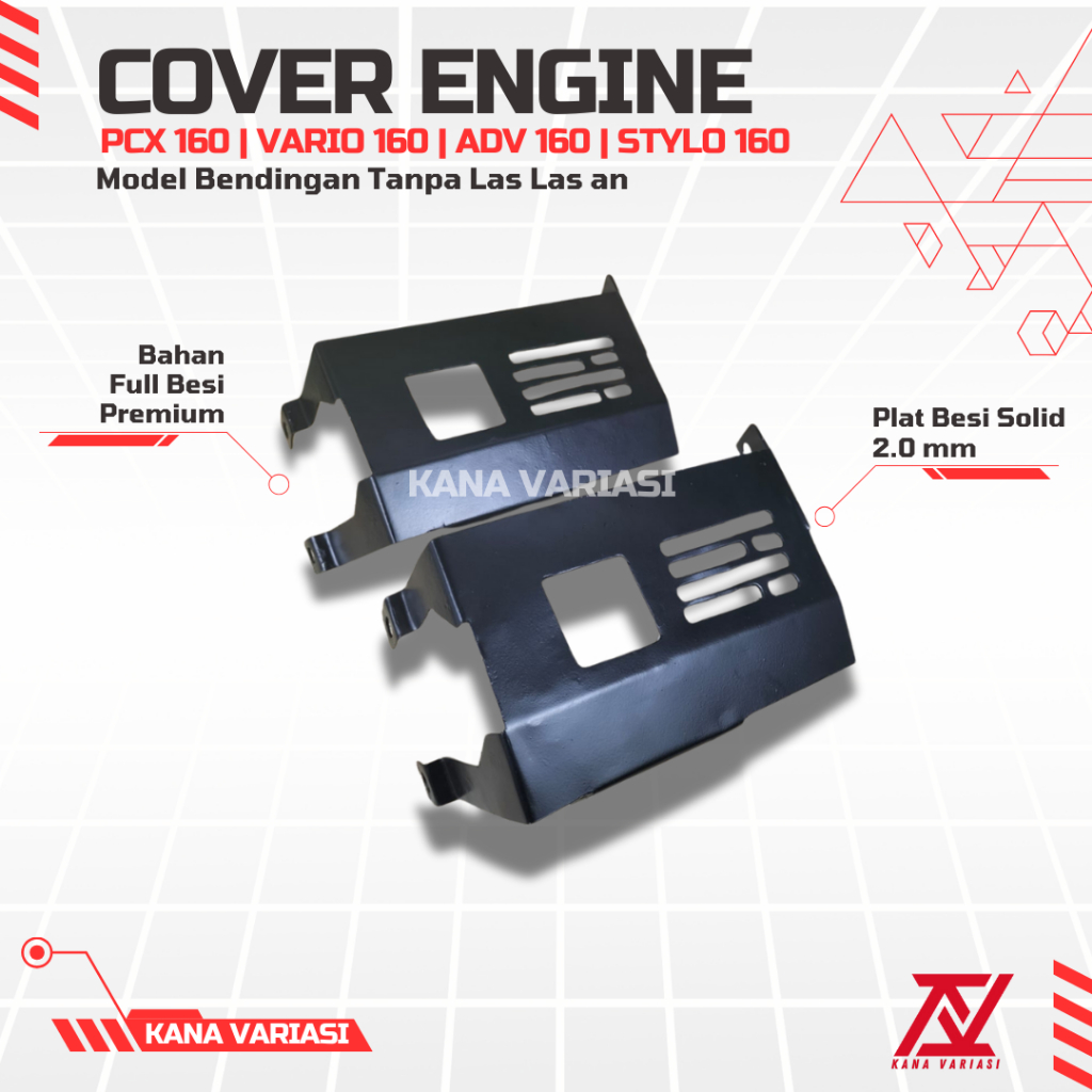 MESIN Engine Cover Motorcycle Engine Protector Pcx 160 Stylo 160 Vario ...