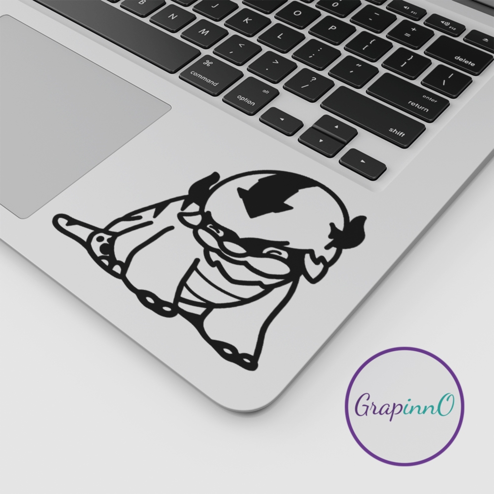 Appa Sticker Avatar the last airbender Rest Palm Laptop Mac Decal ...