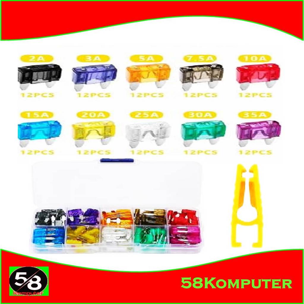 Car Fuse Car Fuse Car Fuse 2AMP-40AMP 1set 100 120 300pcs Set Fuse Plug ...