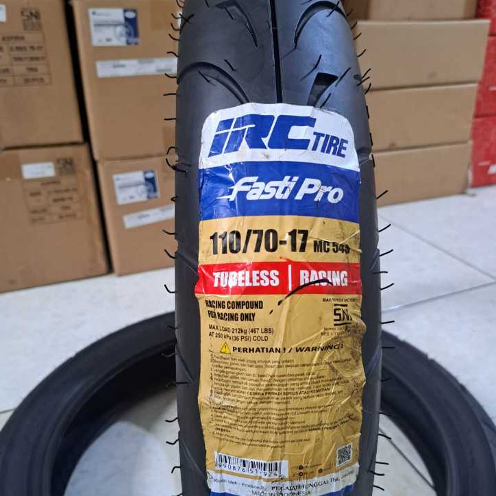 Irc Fasti pro Outer Tire Size 110/70-17 tubeless soft compound | Shopee ...