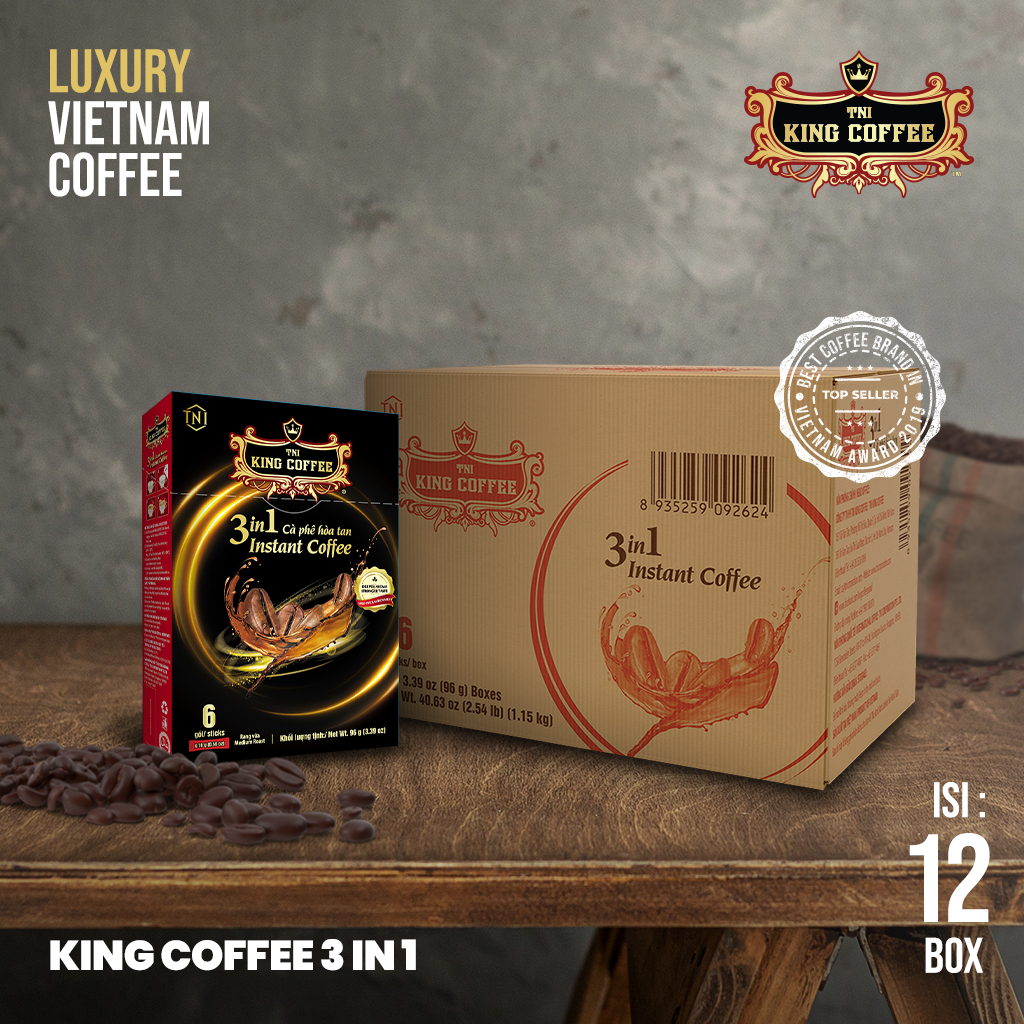 Vietnam Imported Instant Coffee Carton Box Trung Ngunyen King Coffee 3 ...