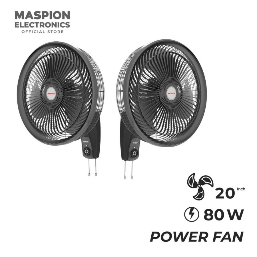Maspion Wall Fan PW2006W 20inch Power Fan Wall Fan 20inch PW 2006w ...
