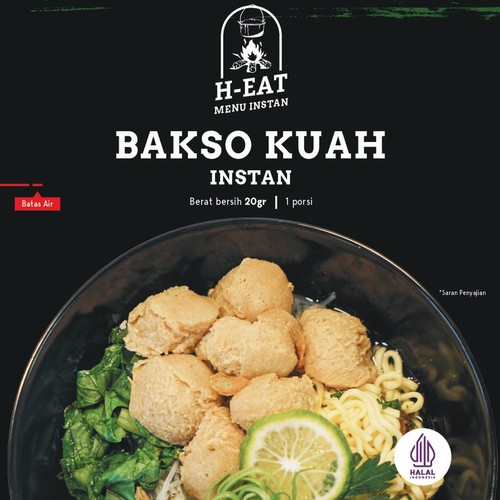 Menu Bakso Kuah Instant Food Hiking H-Eat 20 gr | 1 Serving | Shopee ...