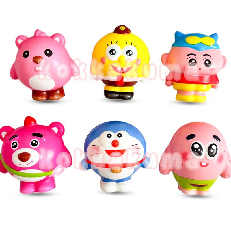 ( Kkm ) SQUISHY SANRIO Lotso Doraemon Spongebob Squarepants Patrick ...