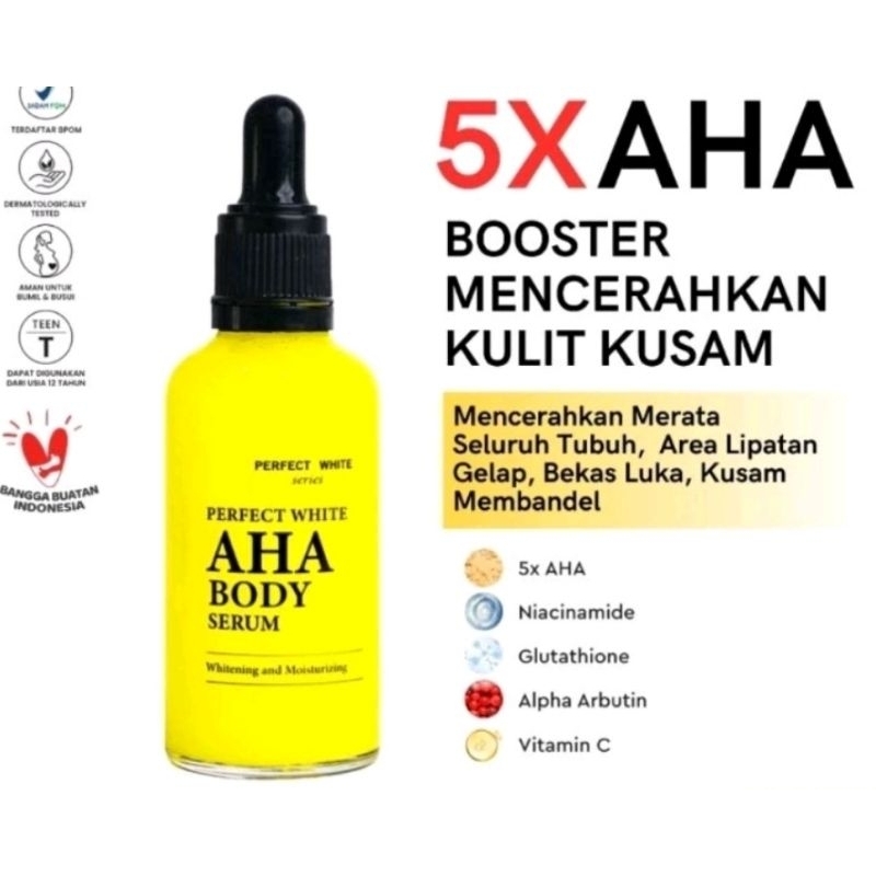 Perfect white AHA body serum share in jar 10ml tester Size | Shopee ...
