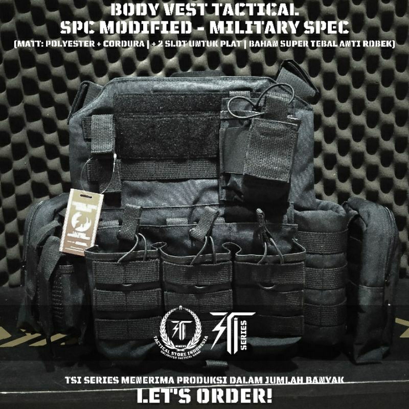 Body Vest Military Spec SPC Modified TSI SERIES - Black | Shopee Malaysia
