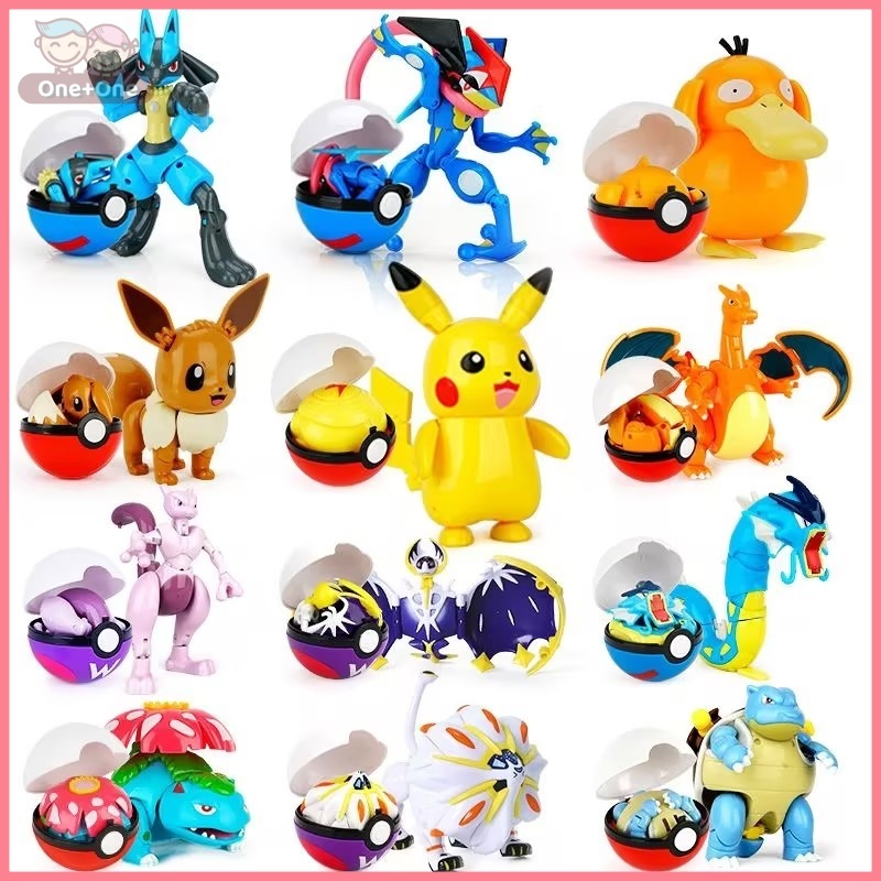 Pokemon Pokeball Figure Toys/Pokemon Ball/Pokemon Figure Deformation ...