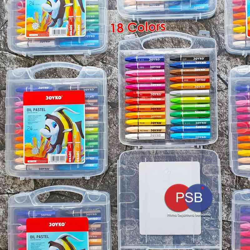Joyko Crayons / Oil Pastels / 12 and 24 colors for children's coloring ...