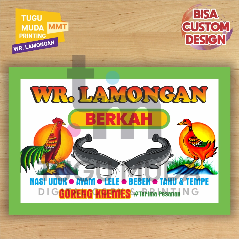 Print Banners|Banner|Mmt - WARUNG LAMONGAN - FRIED CHICKEN - LELE ...