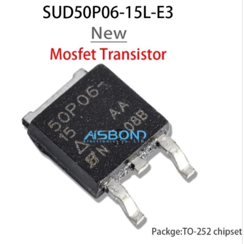 50p06 50P06-15 SUD50P06-15 SMD Mosfet Transistor 50A 60V To-252 FET ...