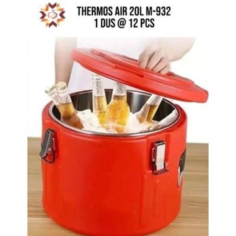 TERMOS 20 Liter Stainless Steel Drink Bucket • Large Capacity Water ...