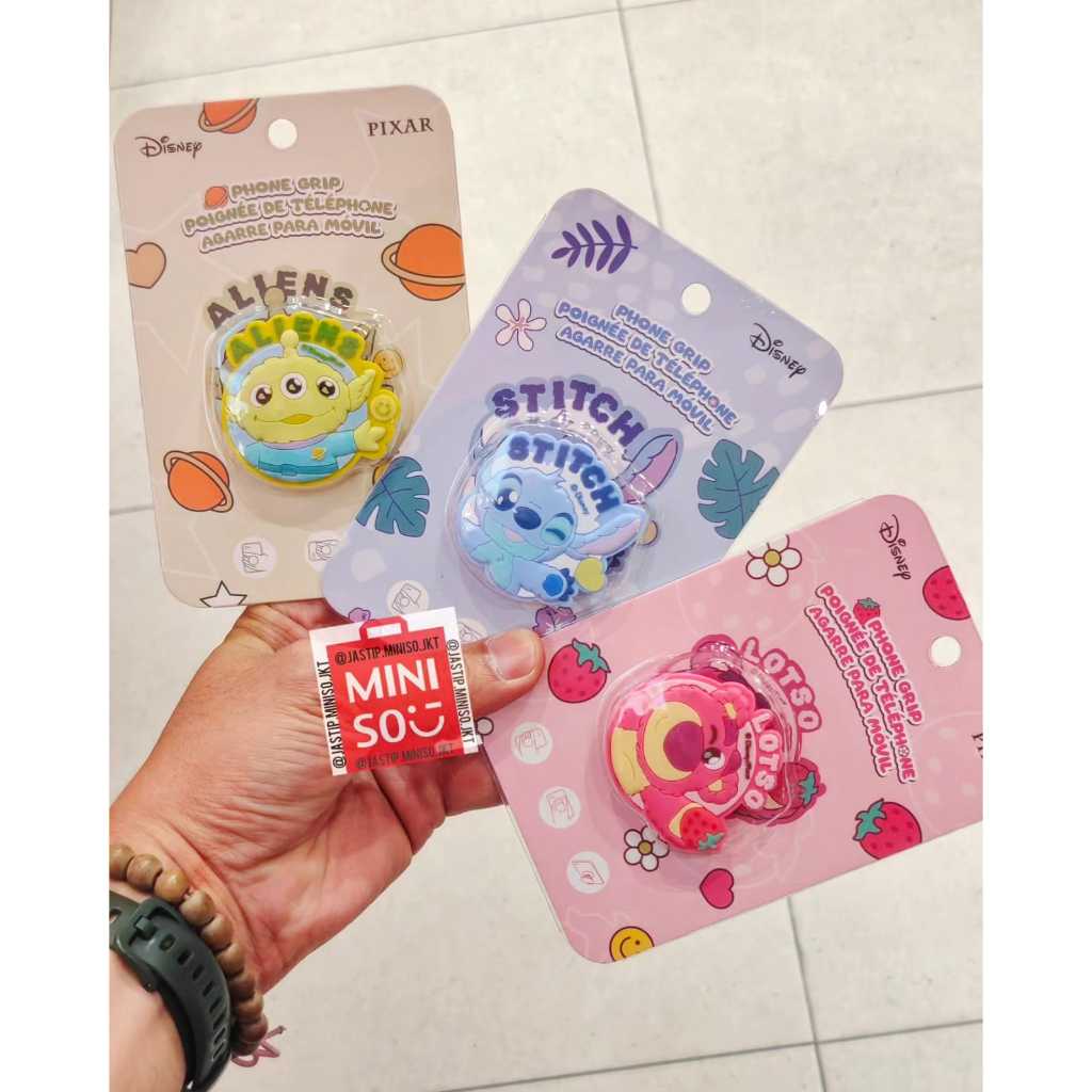 Miniso Phone Grip / Phone Holder DISNEY PIXAR Collection (Lotso / Alien ...