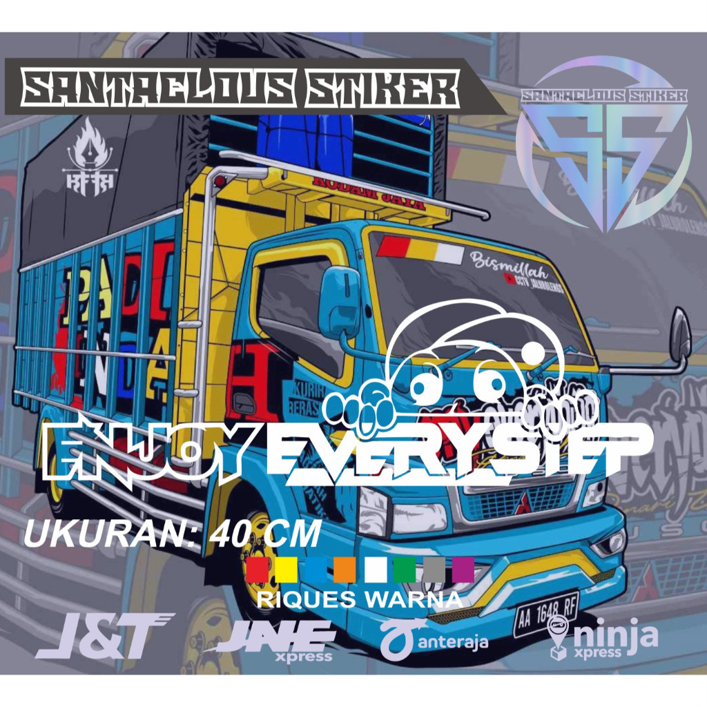 Sticker enjoy your step Variation Of Glass Door Tailgate pickup Car ...