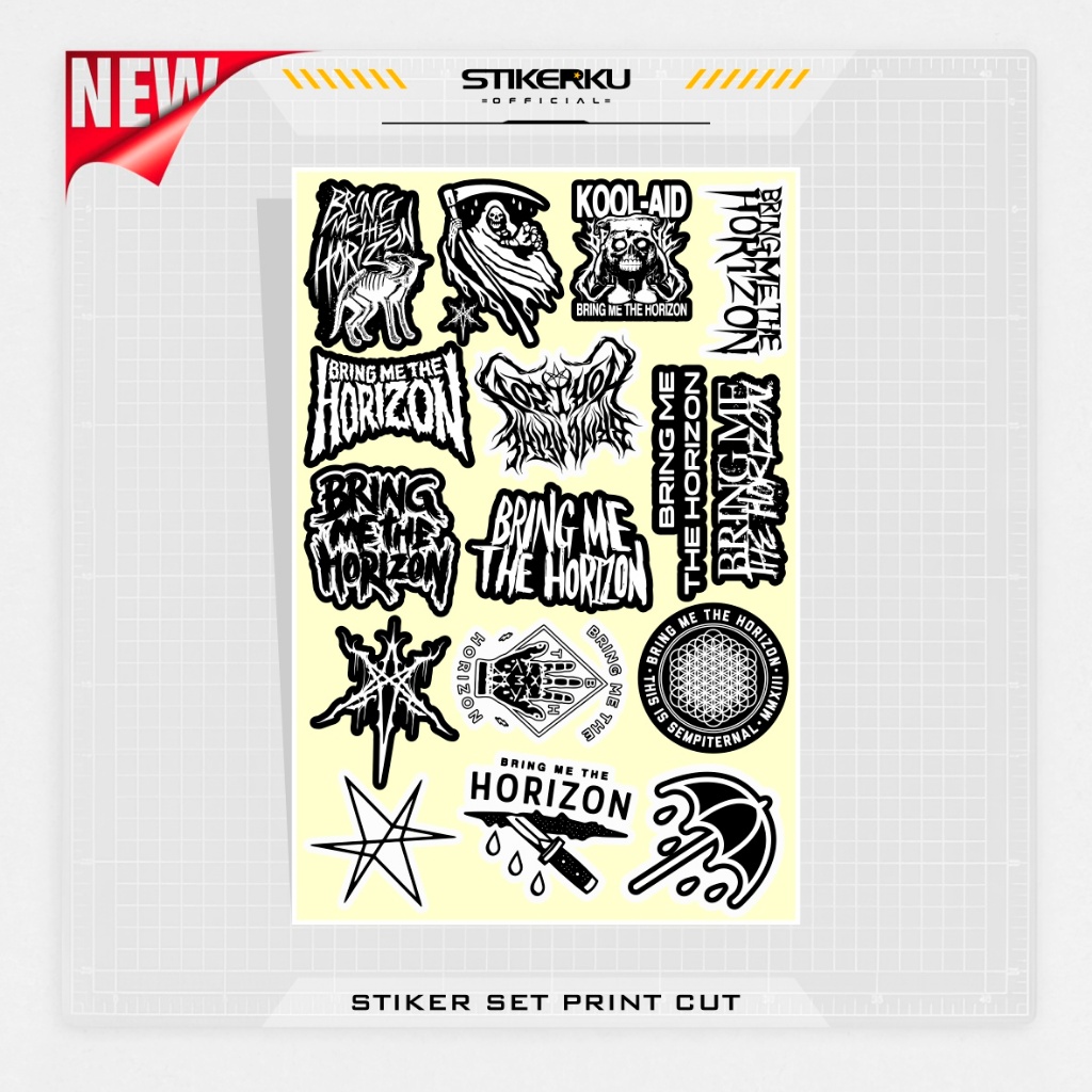 Sticker PACK VINYL/BMTH MOTIF/STICKER/Music/ROCK/METALCORE/LAPTOP ...